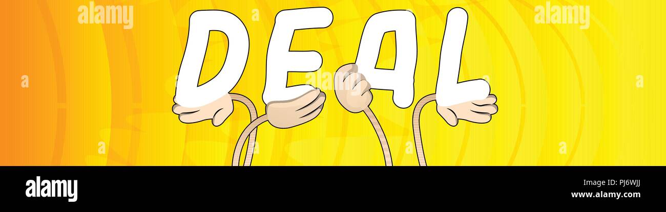 Diverse hands holding letters of the alphabet created the word Deal ...