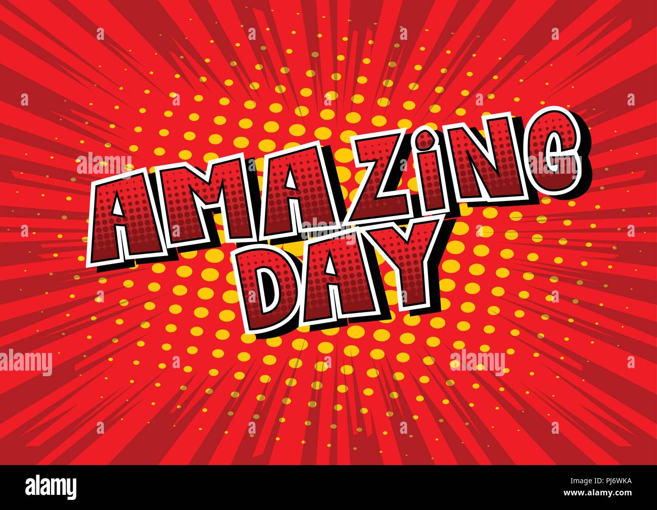 Good day text pop art hi-res stock photography and images - Alamy