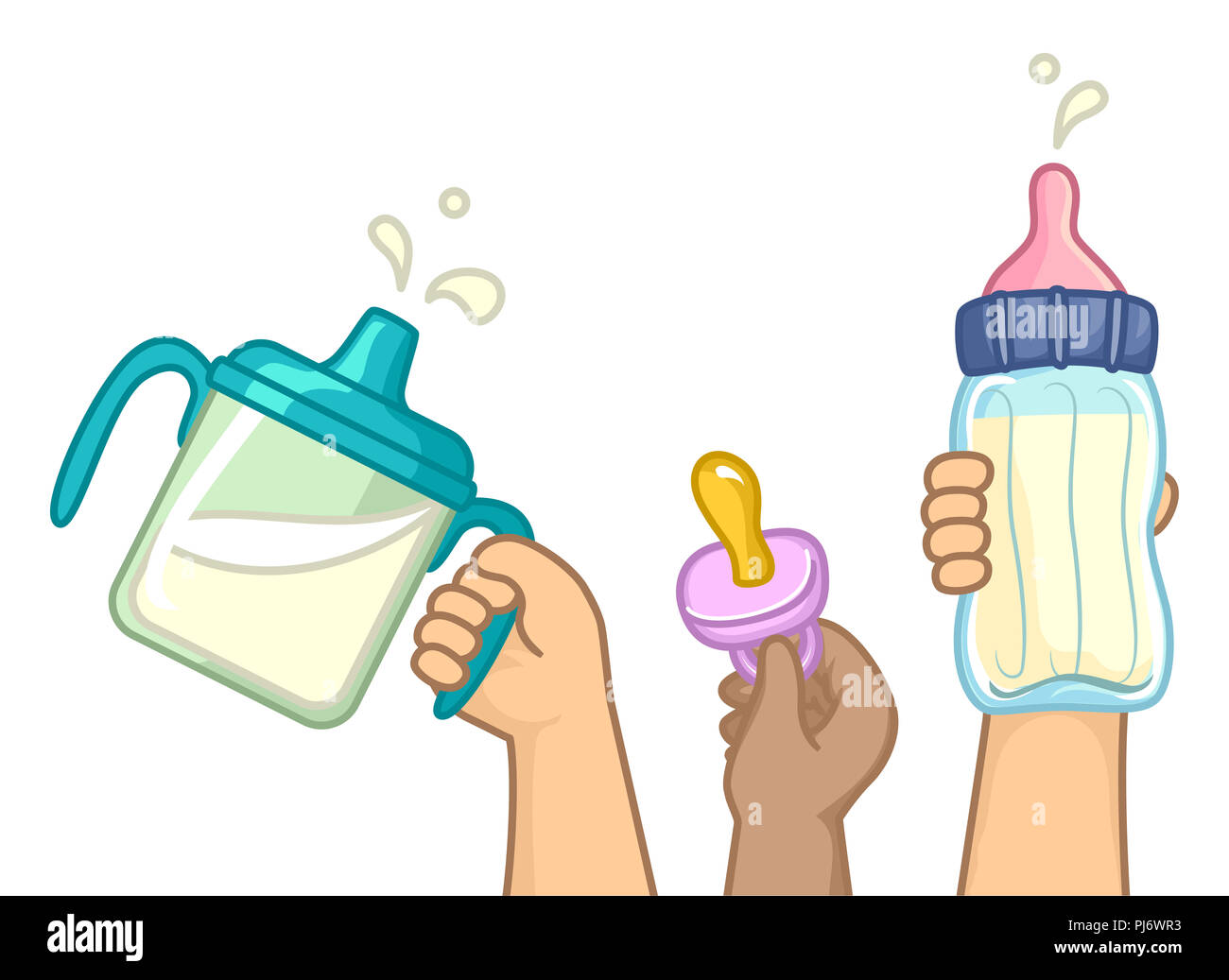 Baby bottle clipart hi-res stock photography and images - Alamy