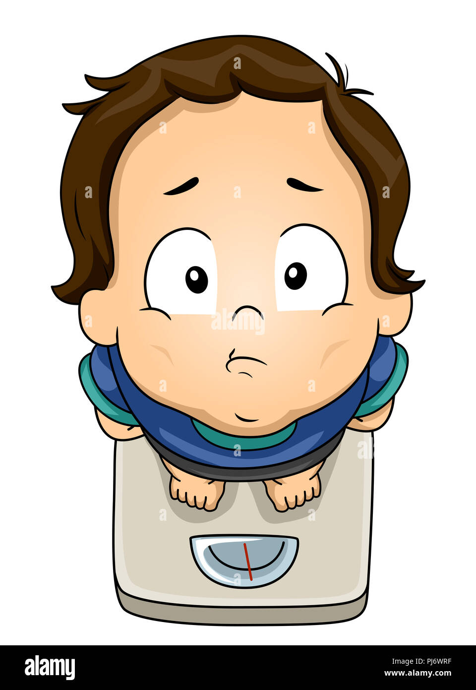 Slim and fat kid Cut Out Stock Images & Pictures - Alamy