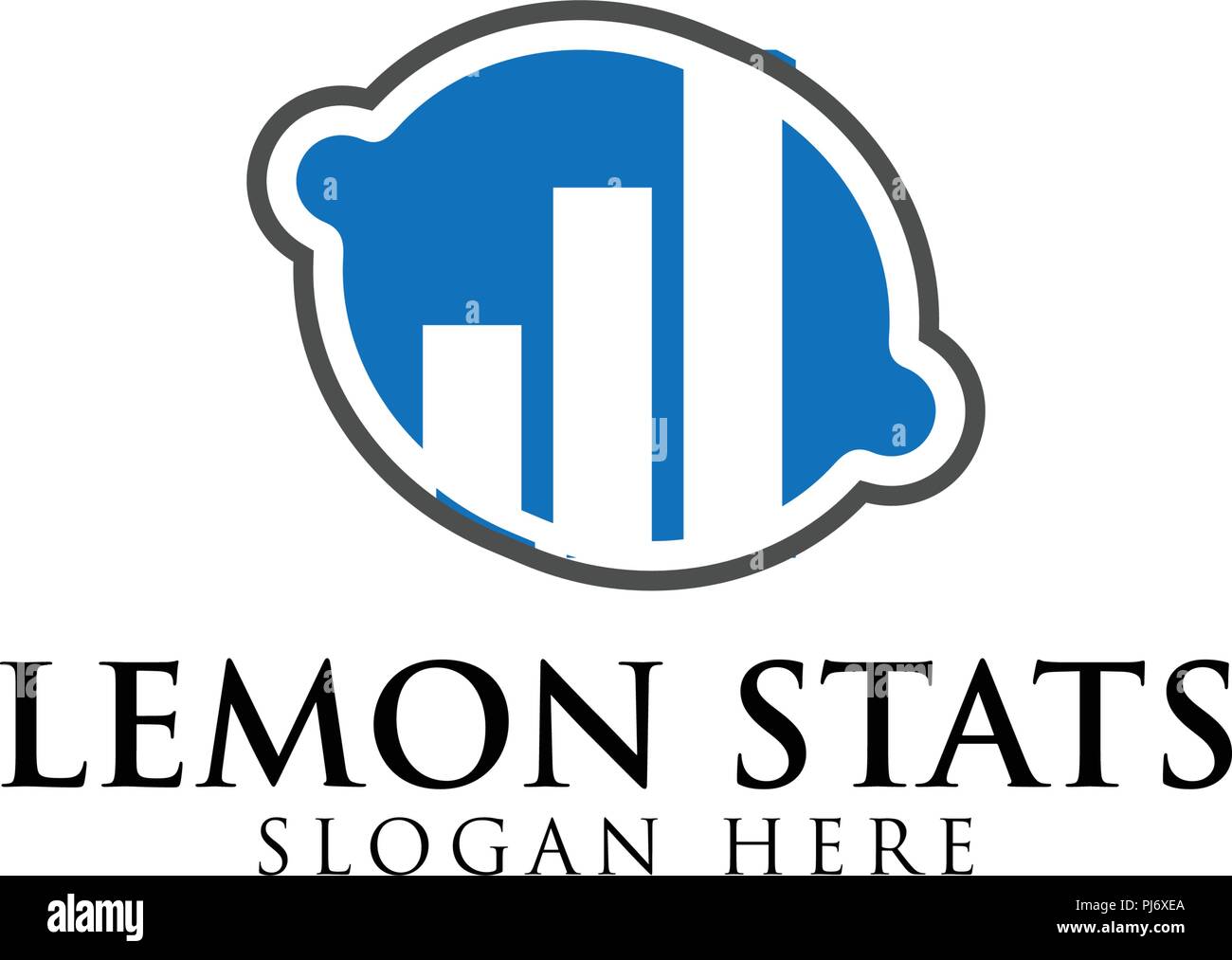 Lemon logo design hi-res stock photography and images - Alamy