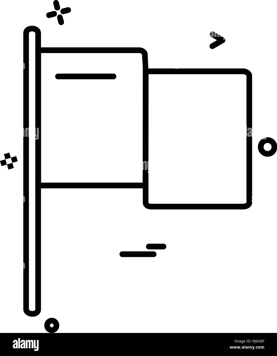 Flags icon design vector Stock Vector Image & Art - Alamy