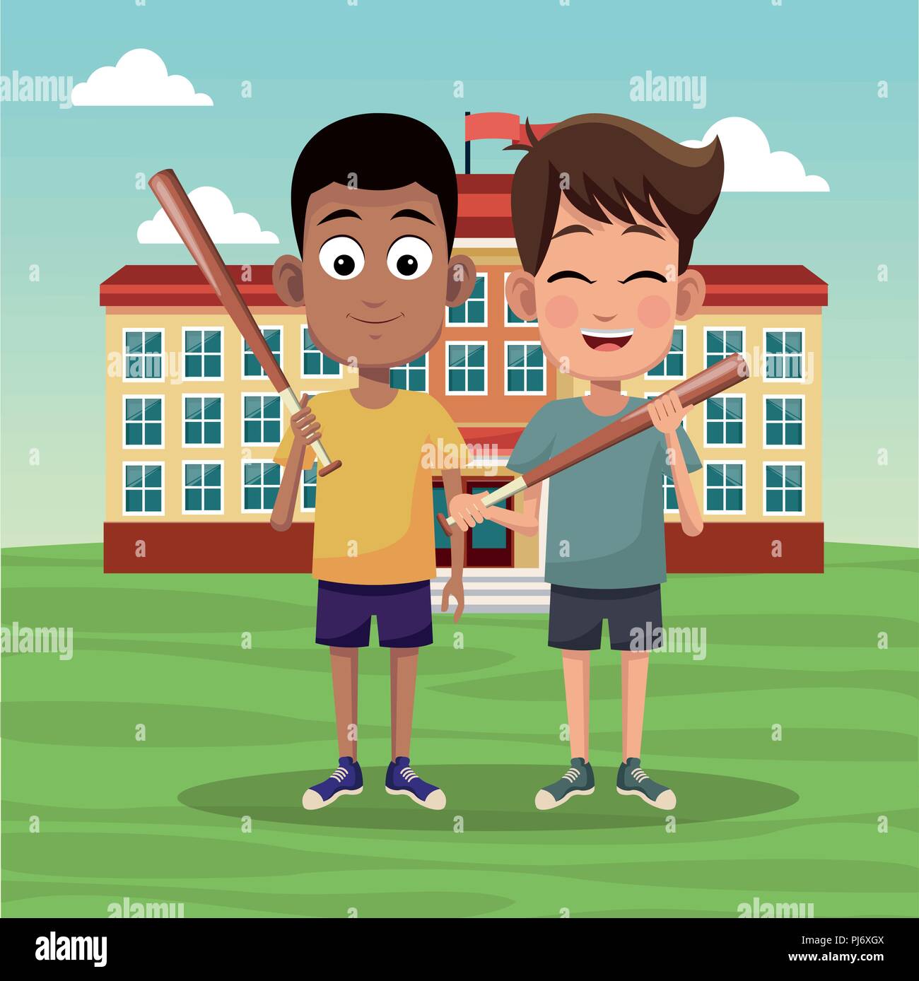 Baseball school team Stock Vector Image & Art - Alamy