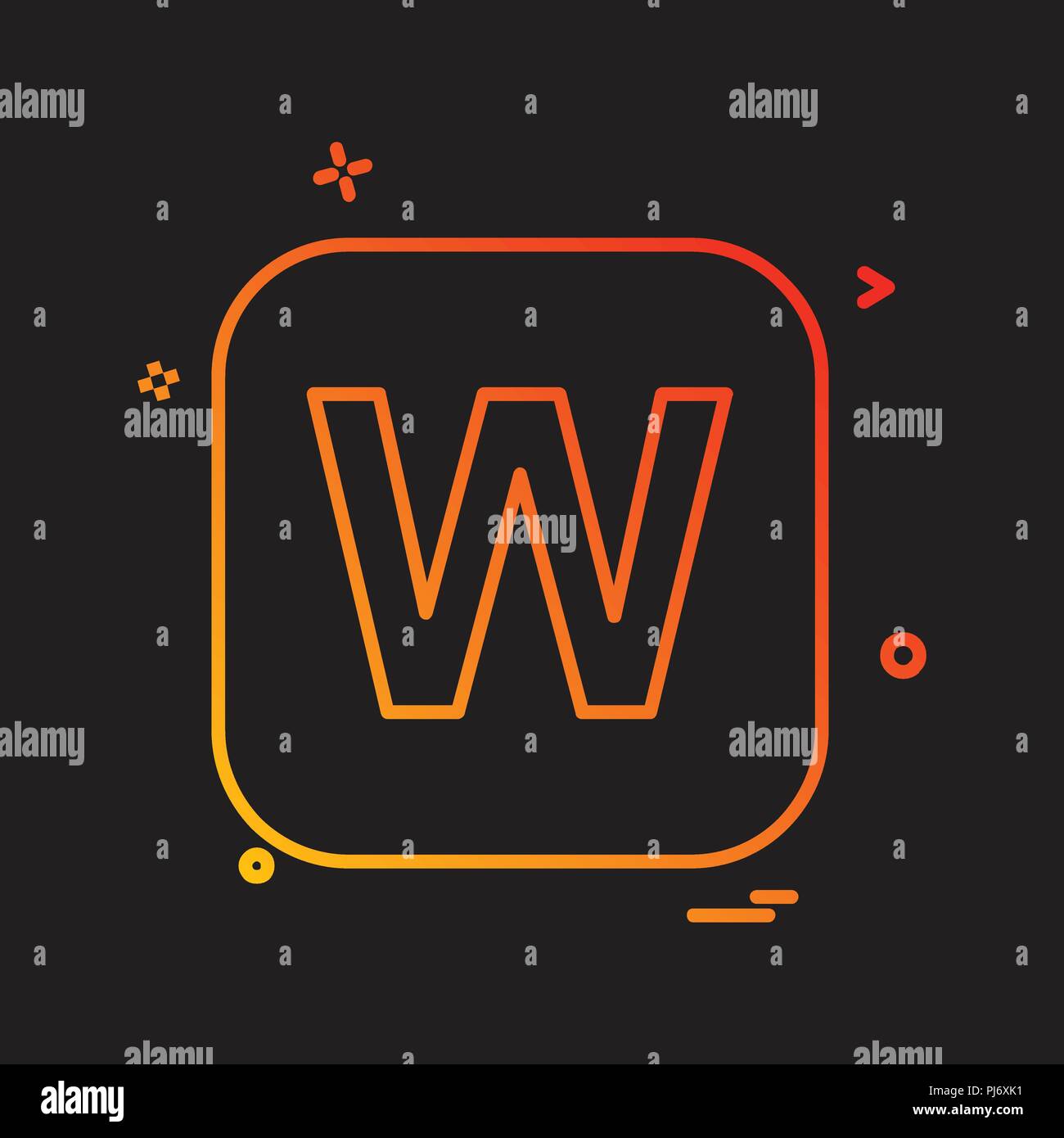 English Alphabets icon design vector Stock Vector Image & Art - Alamy