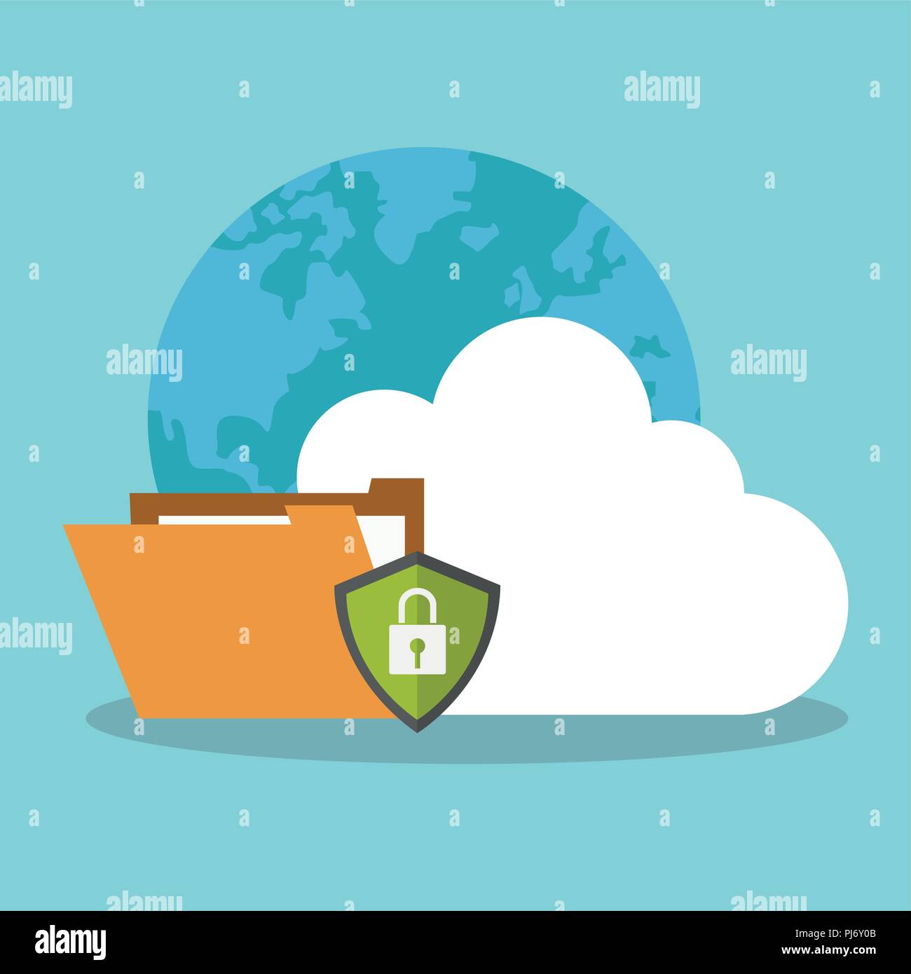 Technology security system Stock Vector Image & Art - Alamy