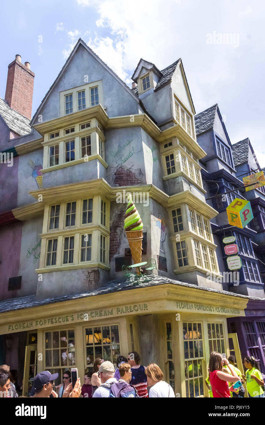 ORLANDO, USA - JANUARY 05, 2017: The Wizarding World of Harry Potter at ...