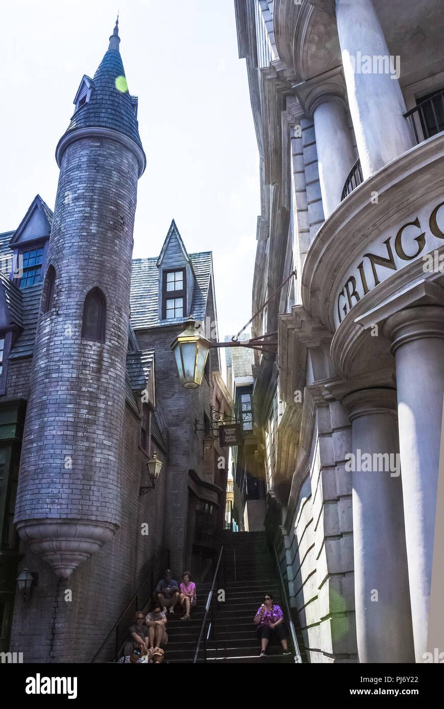 ORLANDO, USA - JANUARY 05, 2017: The Wizarding World of Harry Potter at ...
