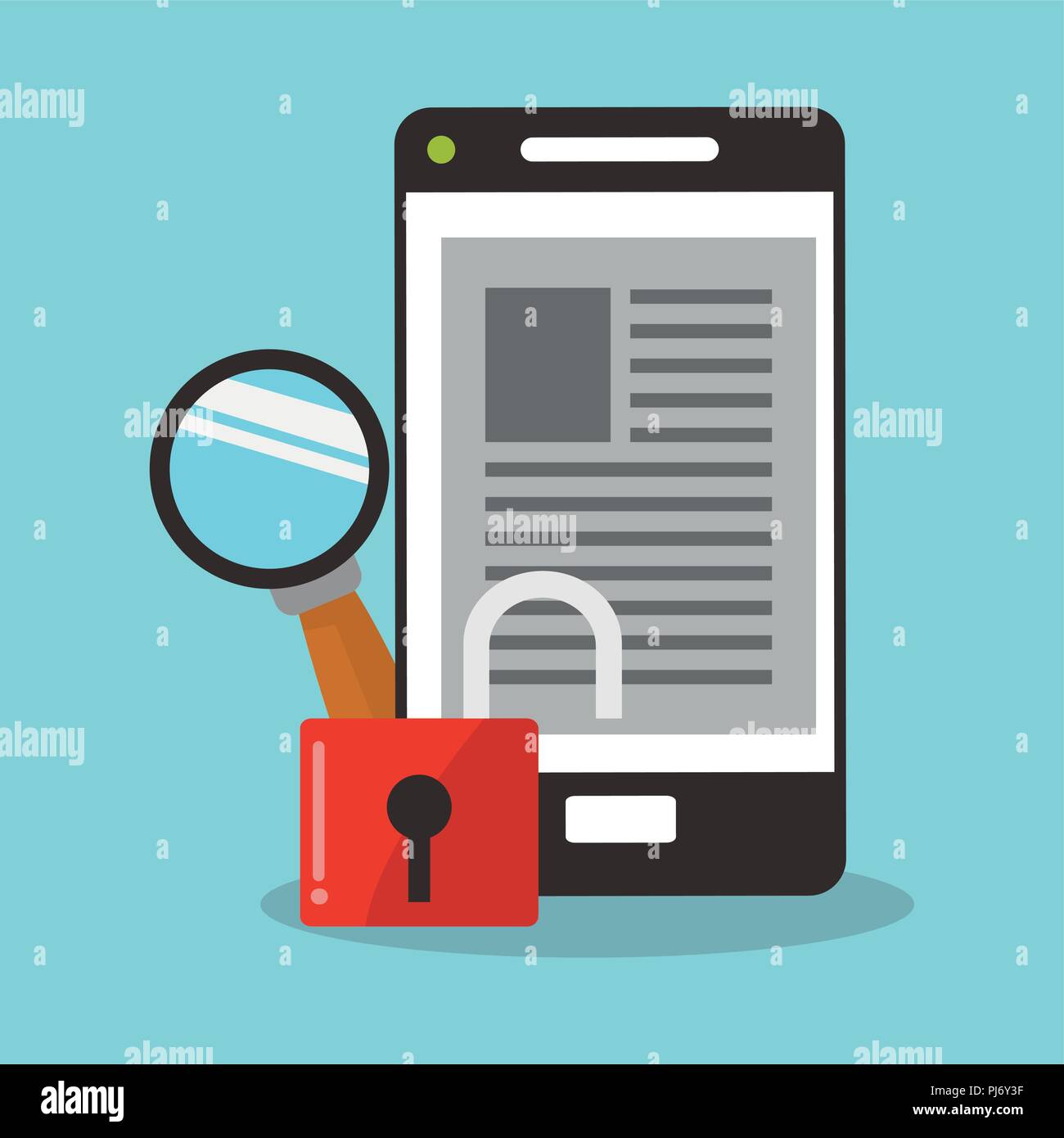 Technology security system Stock Vector Image & Art - Alamy