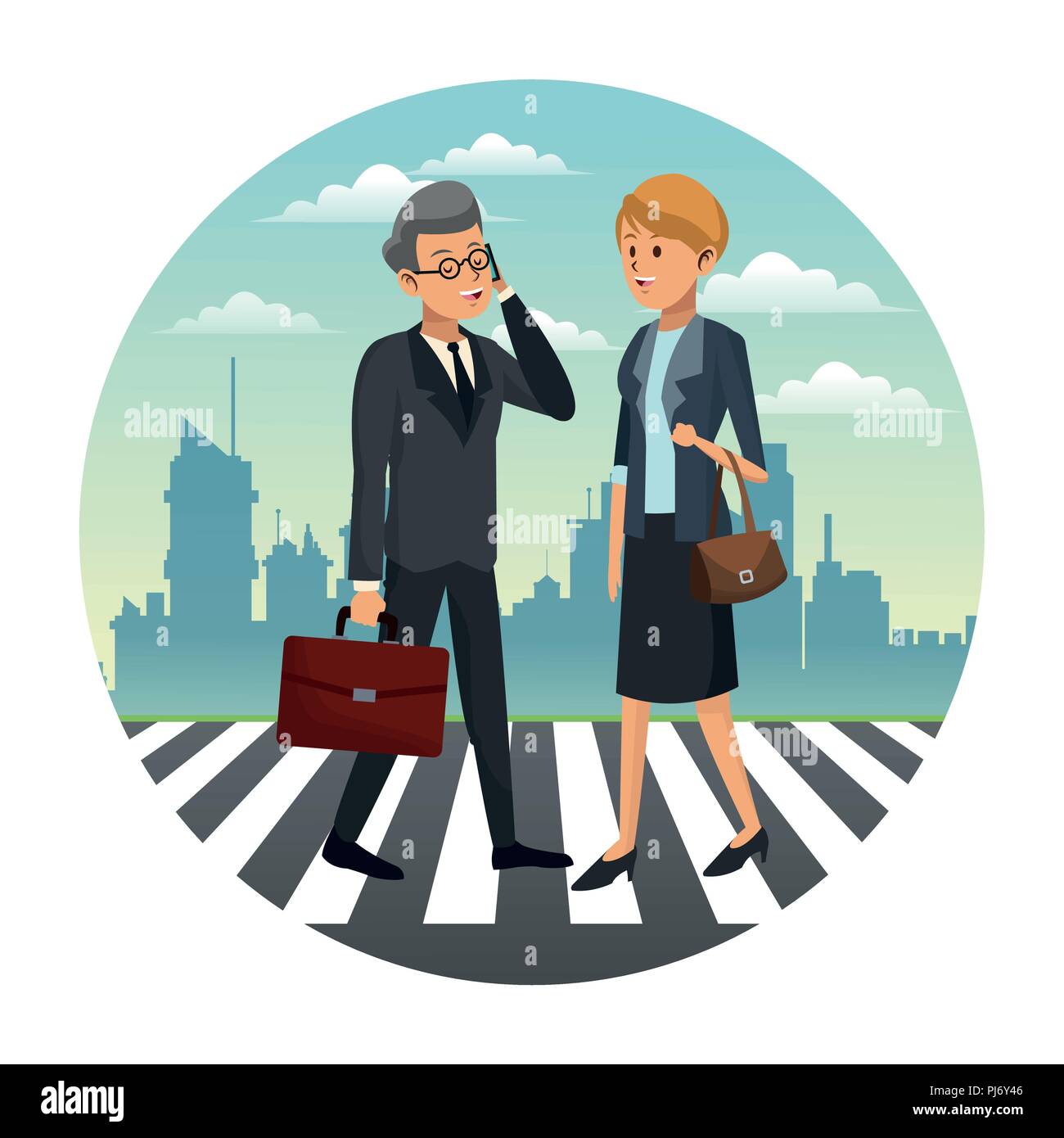 People walking on zebra Stock Vector Image & Art - Alamy