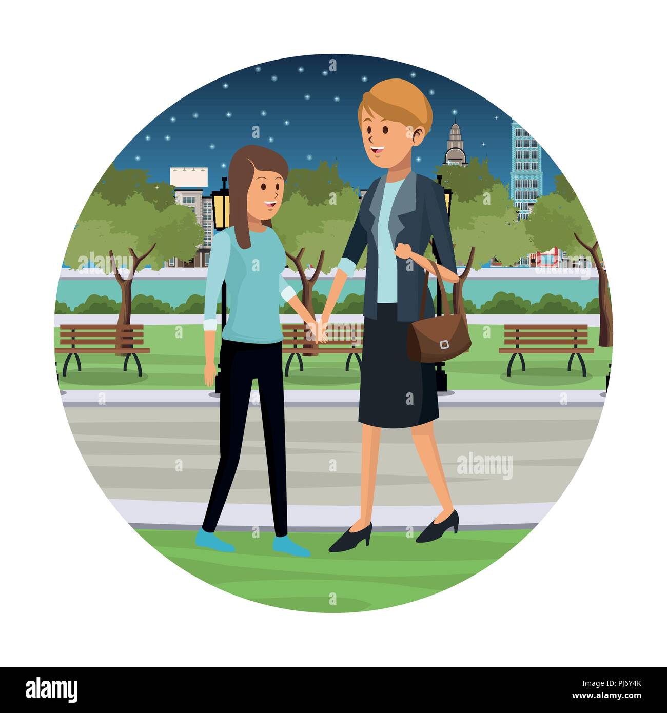 Walking the river Cut Out Stock Images & Pictures - Alamy