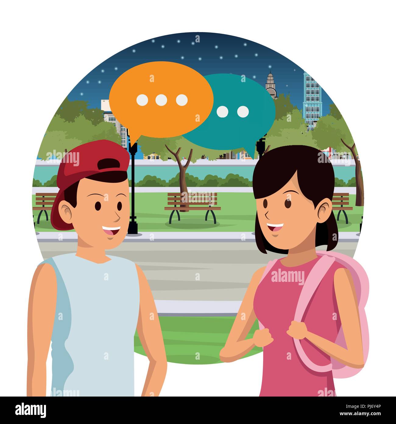 Young couple cartoons Stock Vector Image & Art - Alamy