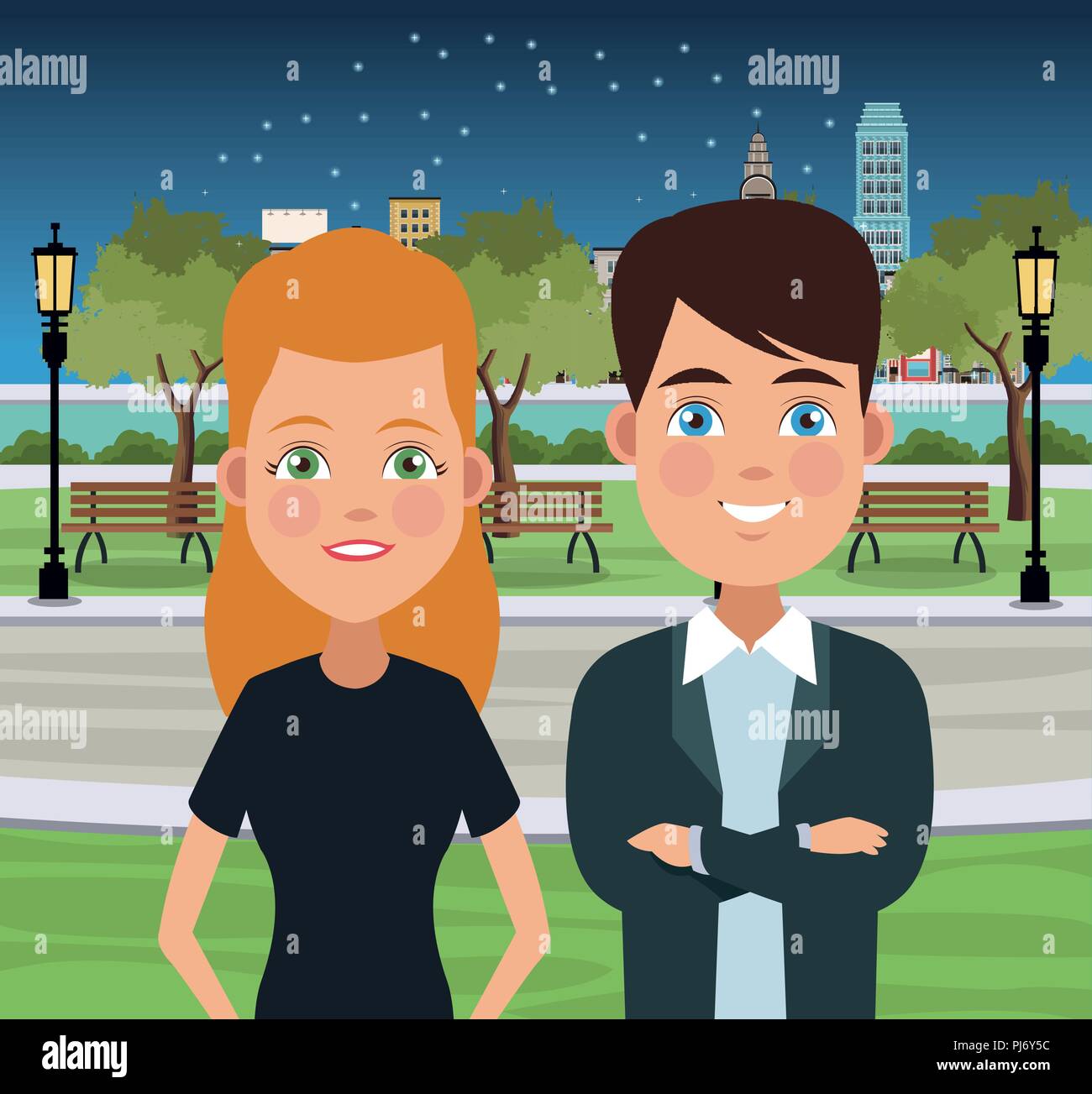 Young couple cartoons Stock Vector Image & Art - Alamy
