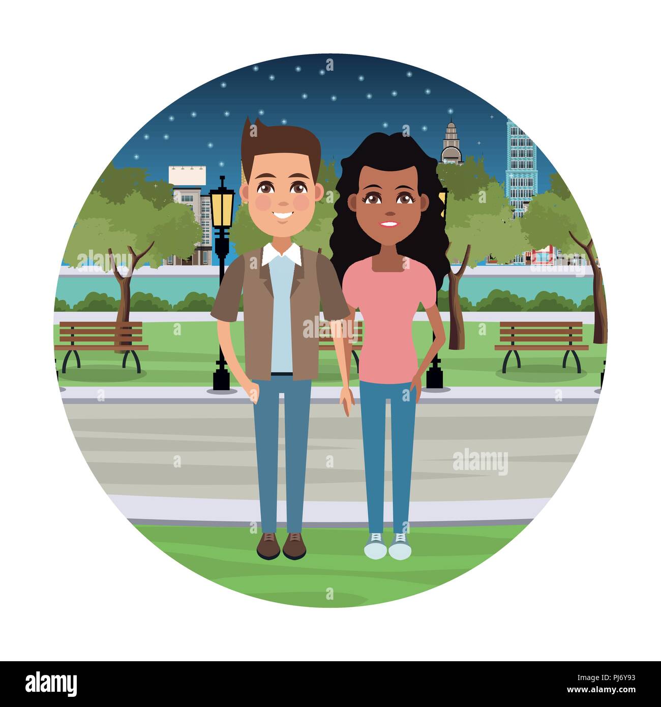 Young couple cartoons Stock Vector Image & Art - Alamy