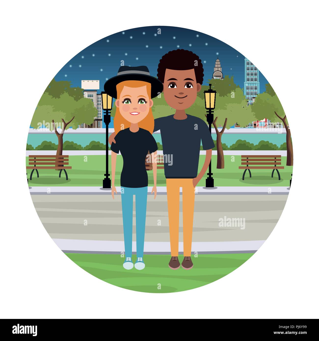 Young couple cartoons Stock Vector Image & Art - Alamy