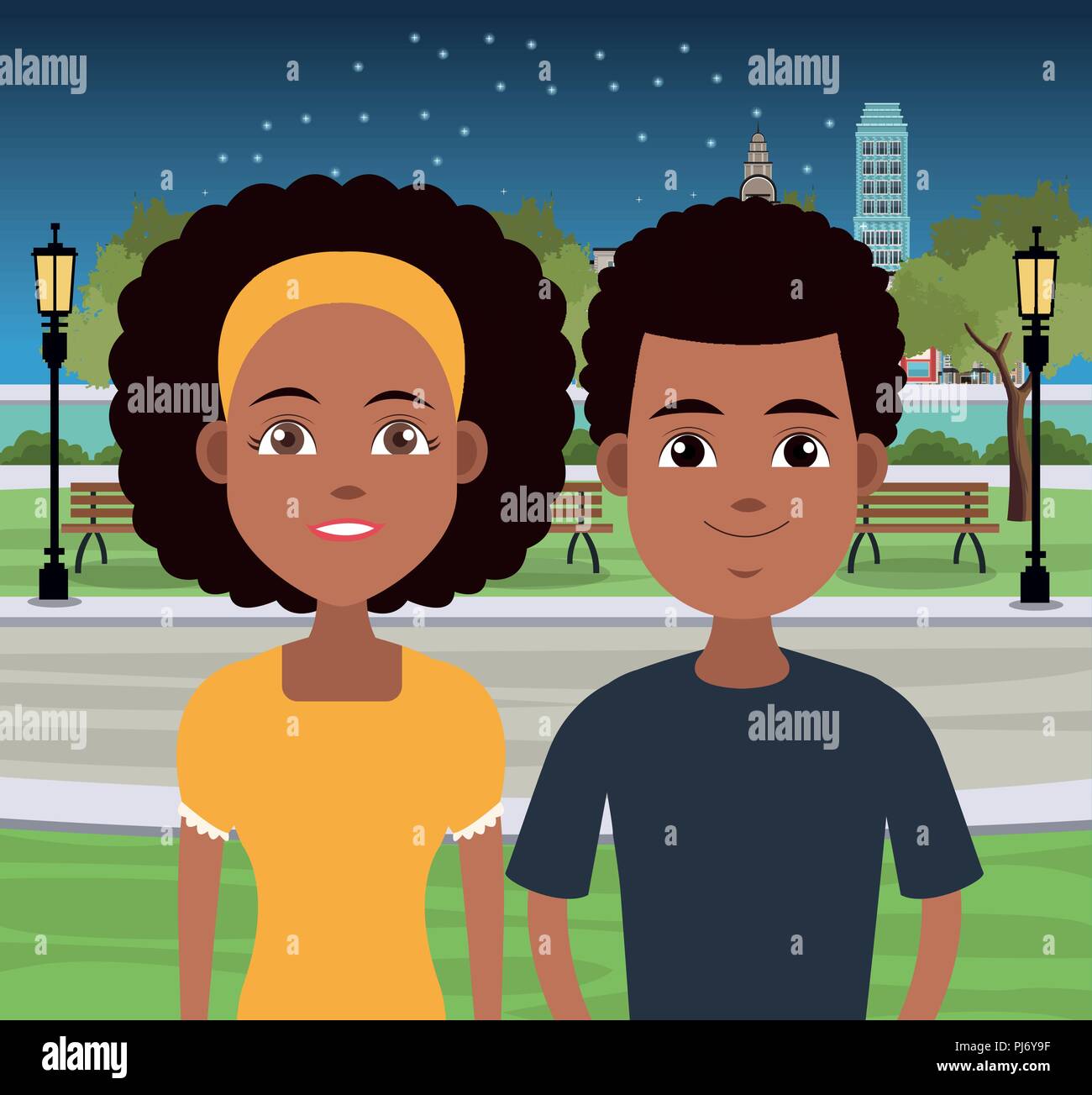 Young couple cartoons Stock Vector Image & Art - Alamy