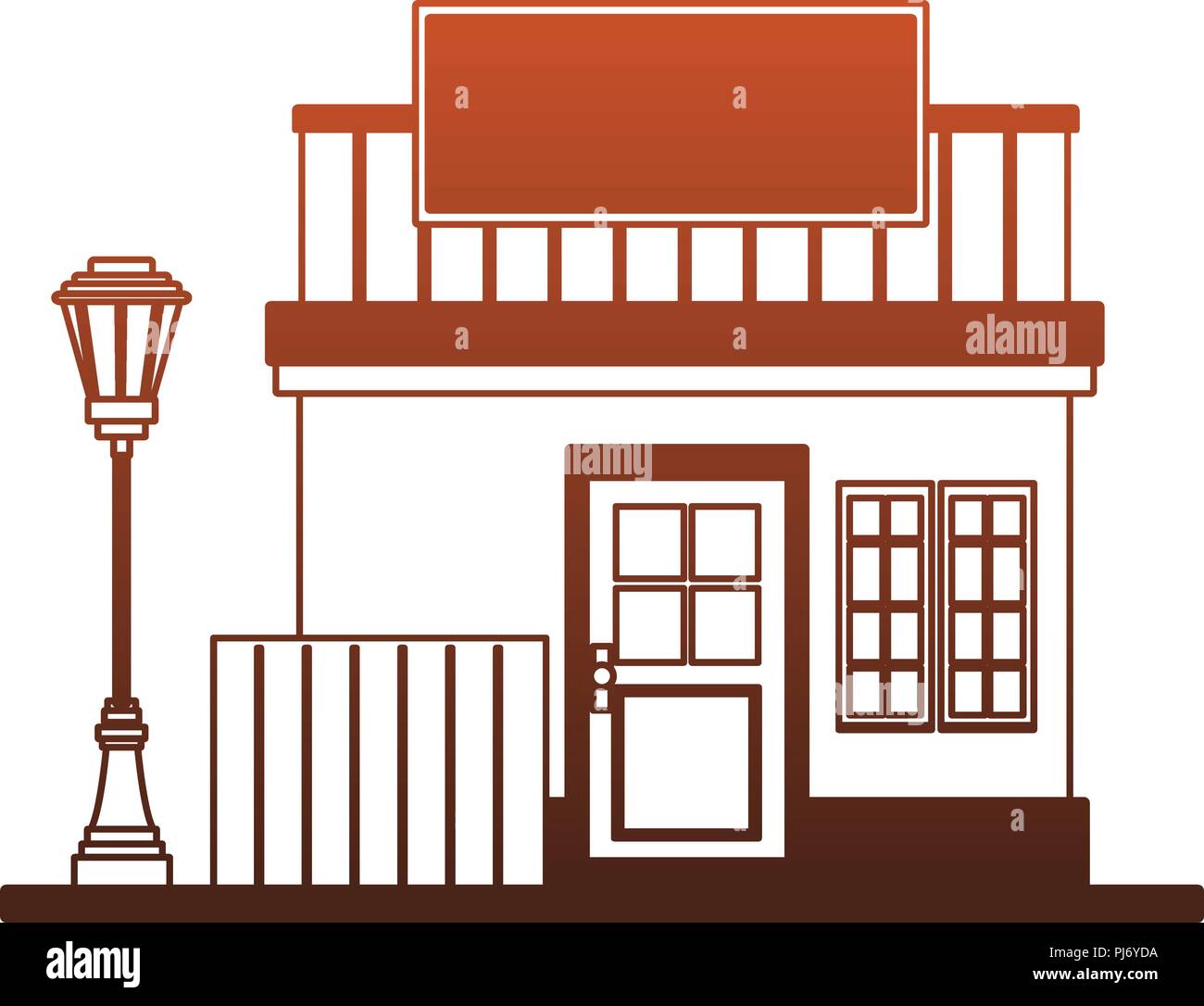 Store shop building orange lines Stock Vector Image & Art - Alamy