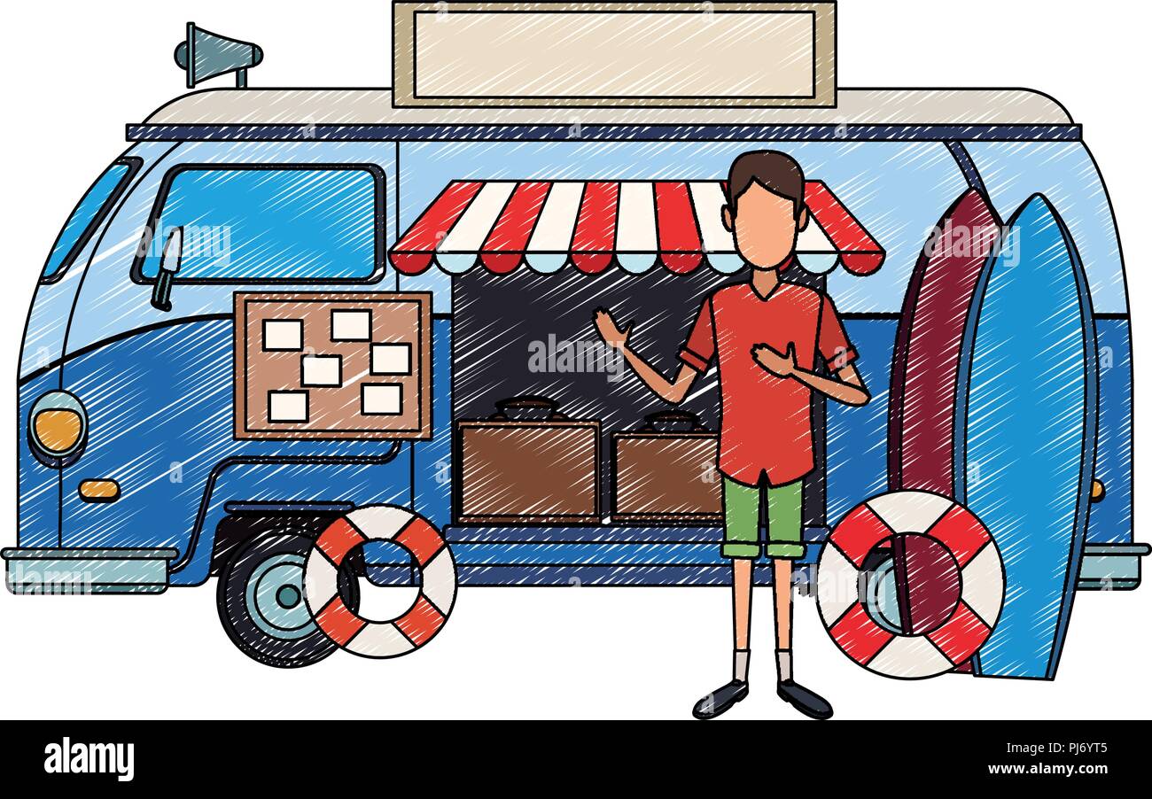 Inside camper van Stock Vector Images - Alamy
