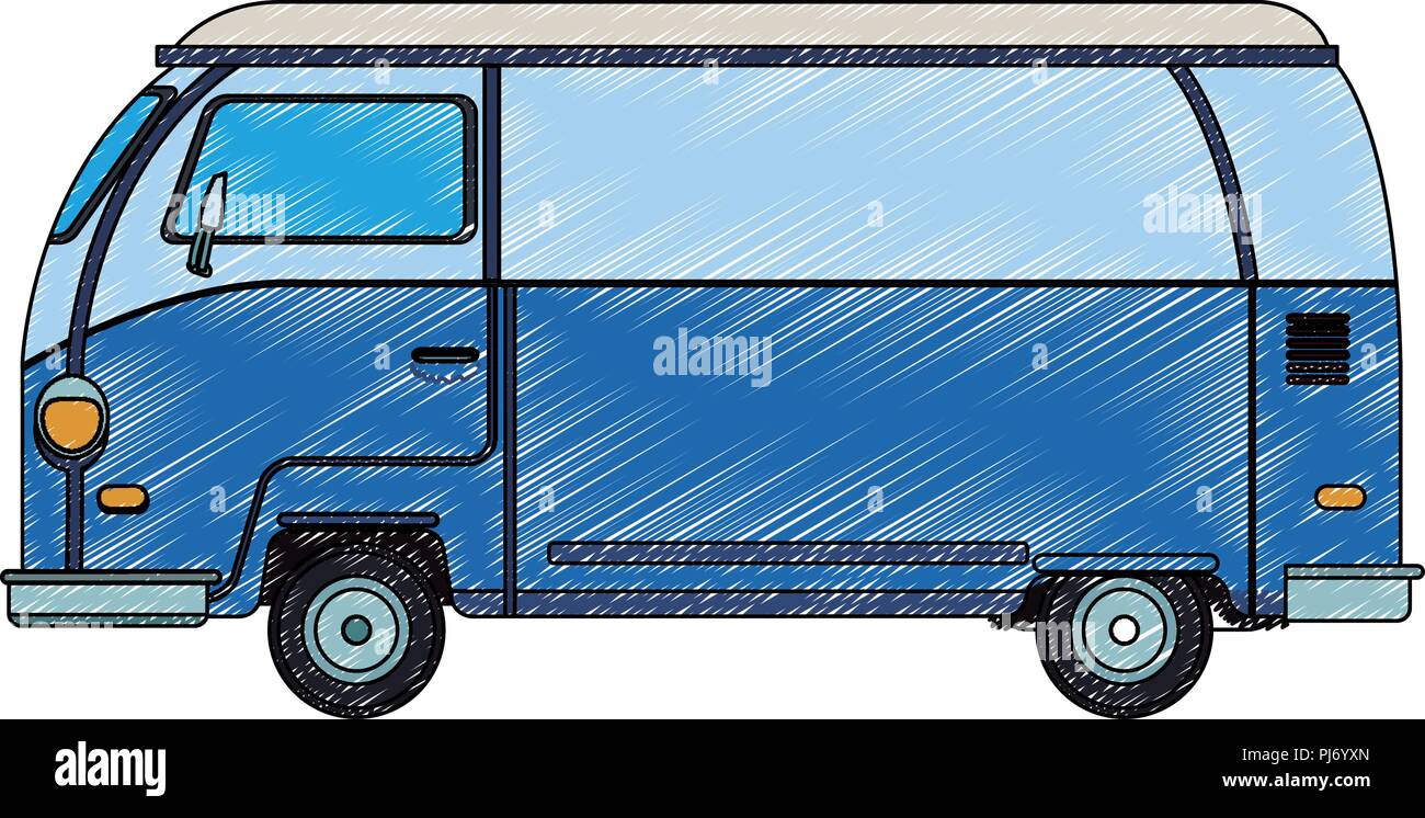 Retro surf van scribble Stock Vector Image & Art - Alamy