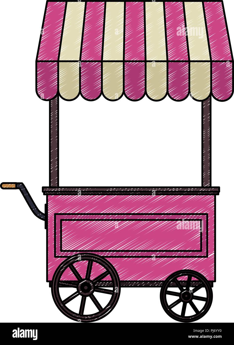 Food booth cart scribble Stock Vector Image & Art - Alamy