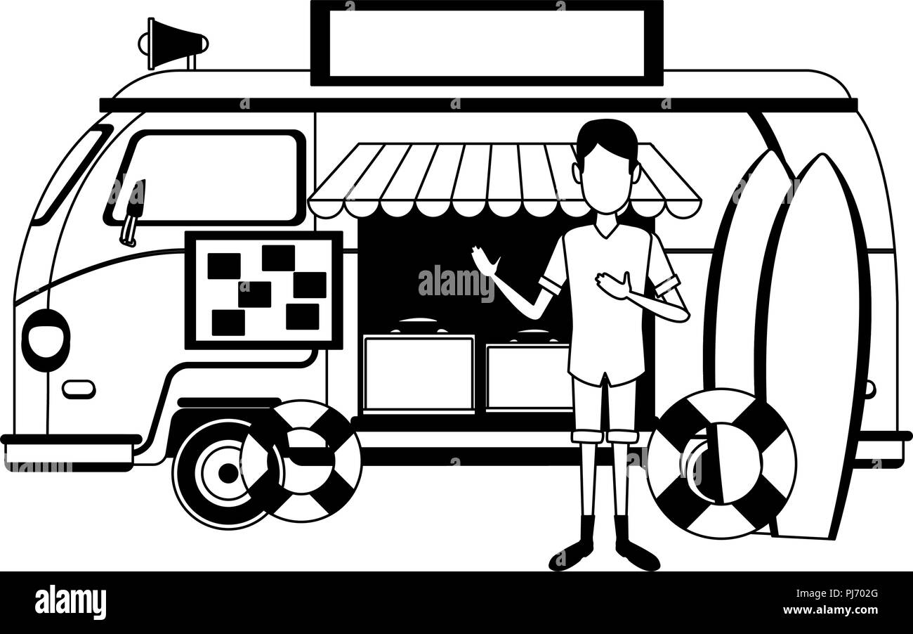 Inside camper van Stock Vector Images - Alamy