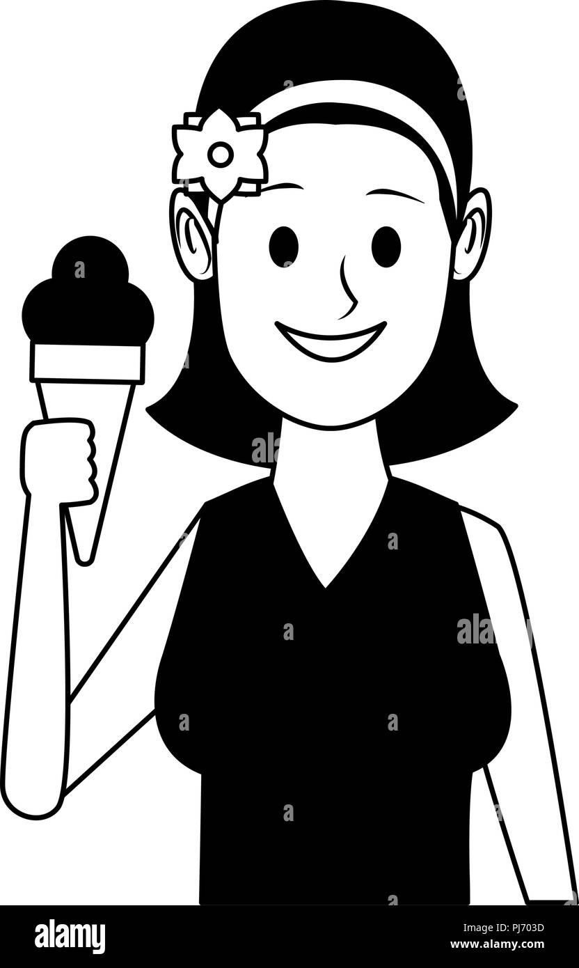 Ice cream model Black and White Stock Photos & Images - Alamy