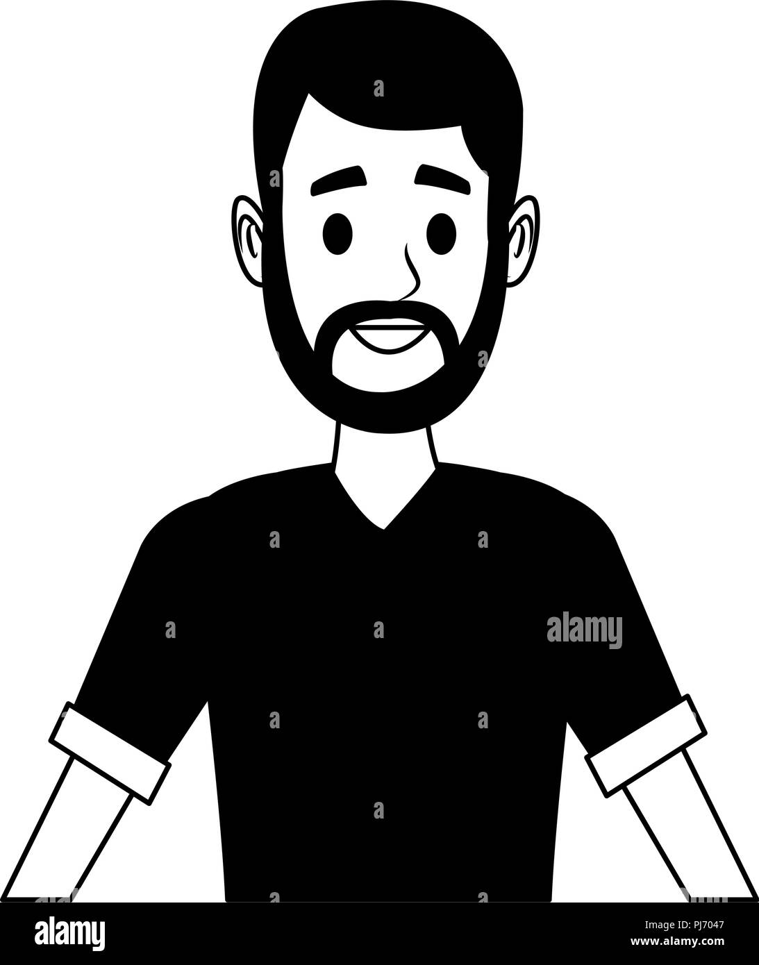 White Man Face Cartoon