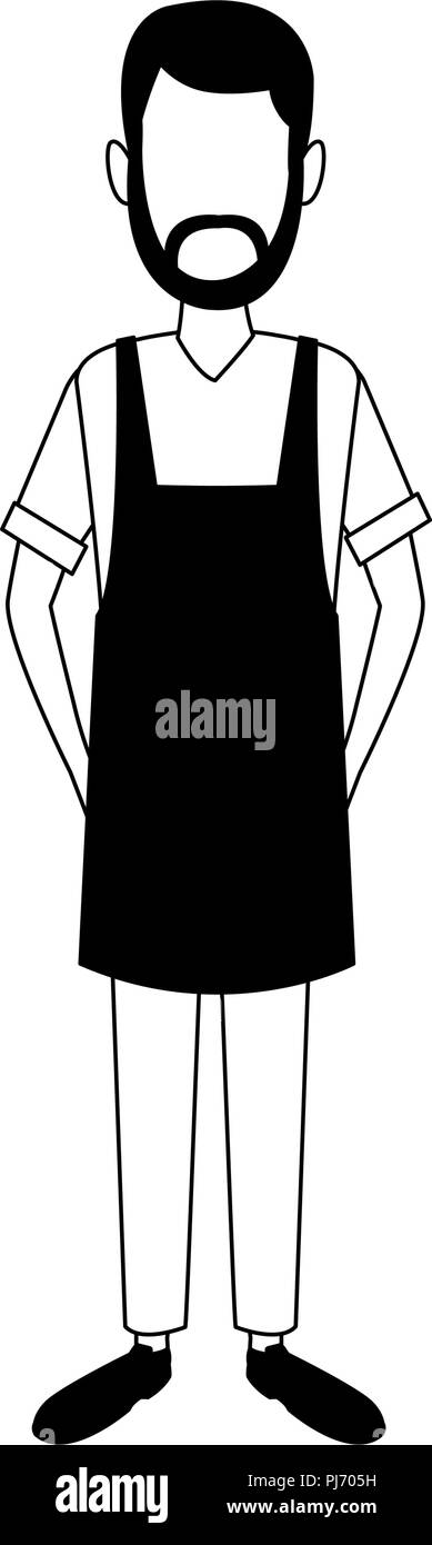 Business barista man in Stock Vector Images - Alamy