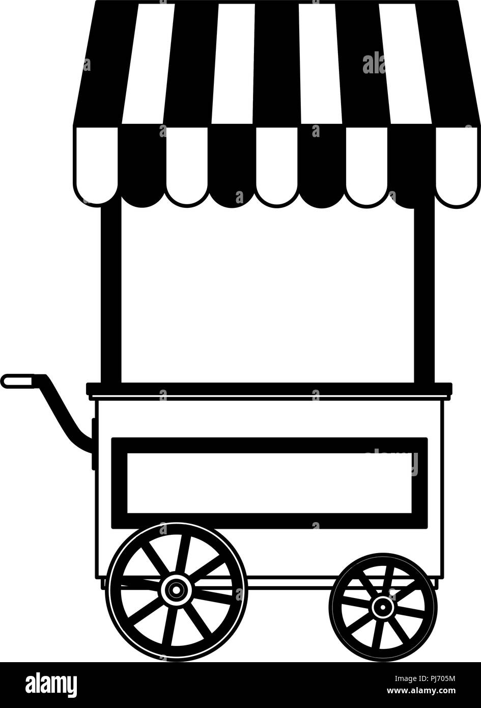 Market Stalls Clip Art Black And White
