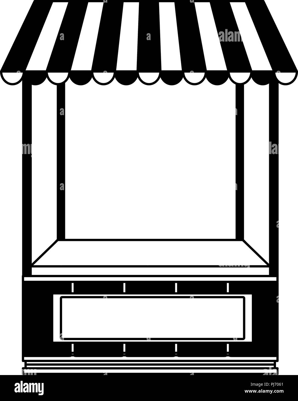 Shopping in an outdoor market Stock Vector Images - Alamy