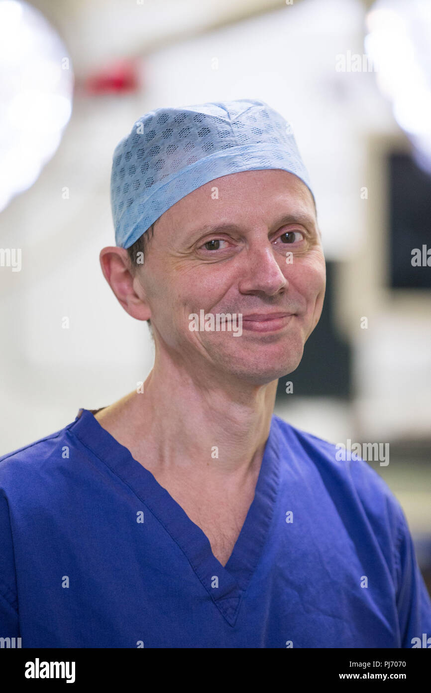 An orthopaedic specialist surgeon at derby nuffield hospital hi-res ...