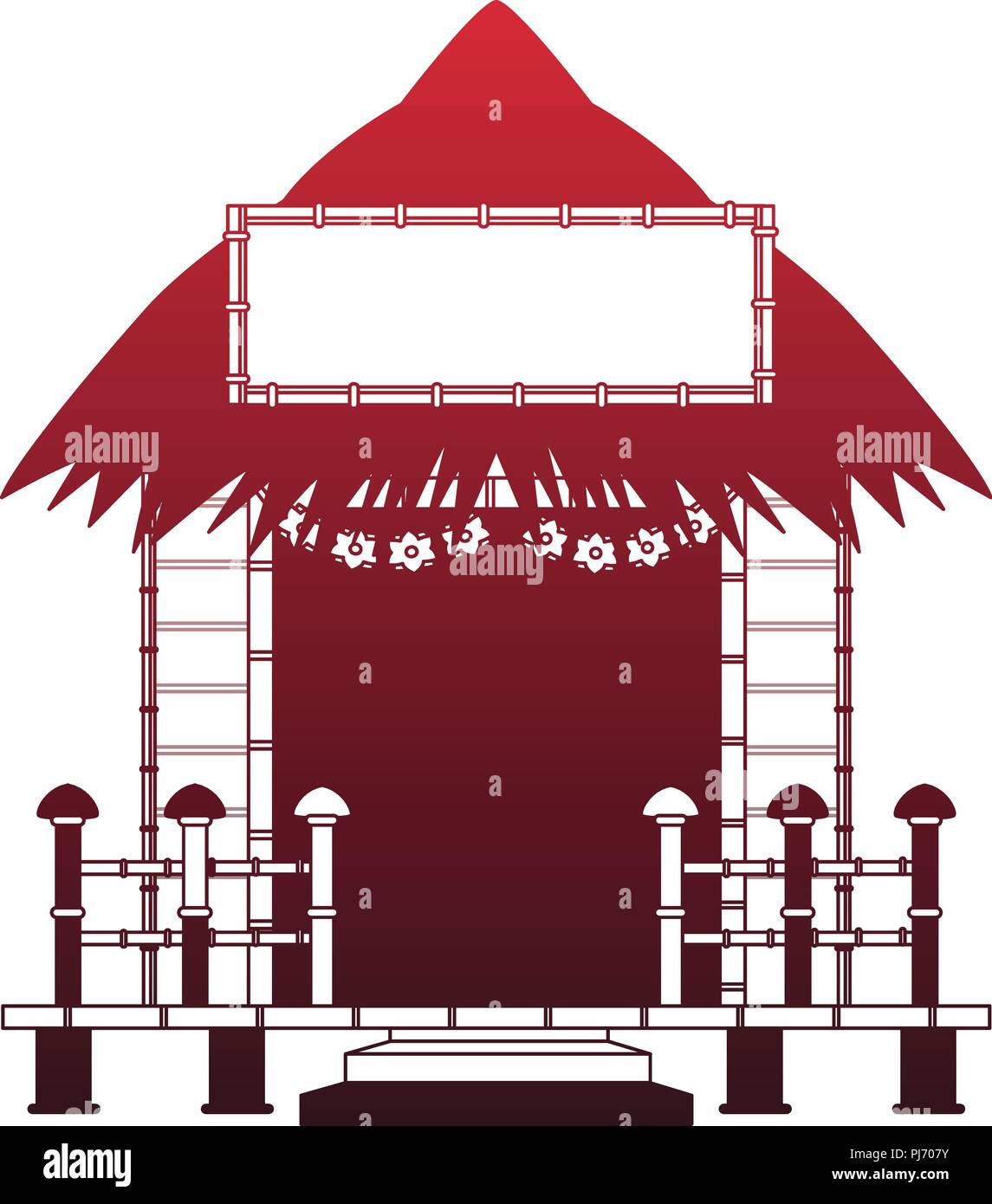 Kiosk hut Stock Vector Images - Alamy