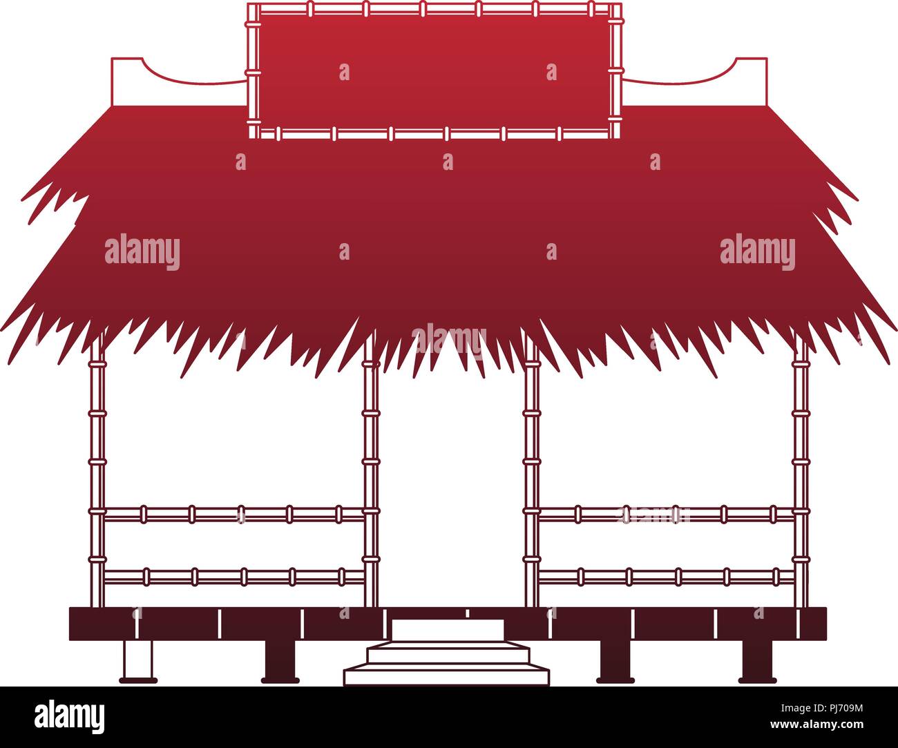 Beack kiosk stand red lines Stock Vector Image & Art - Alamy