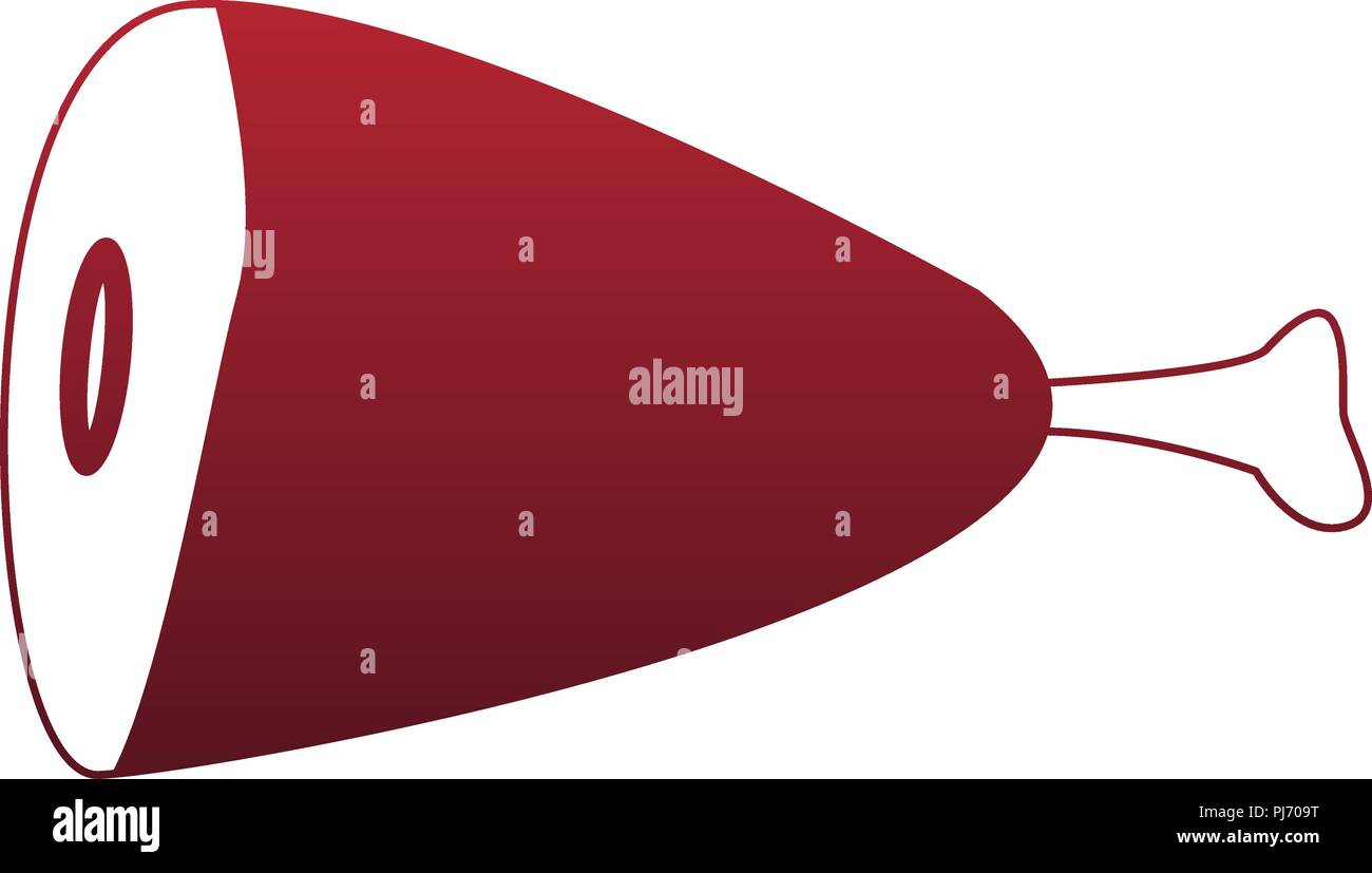 Pig ham food red lines Stock Vector Image & Art - Alamy