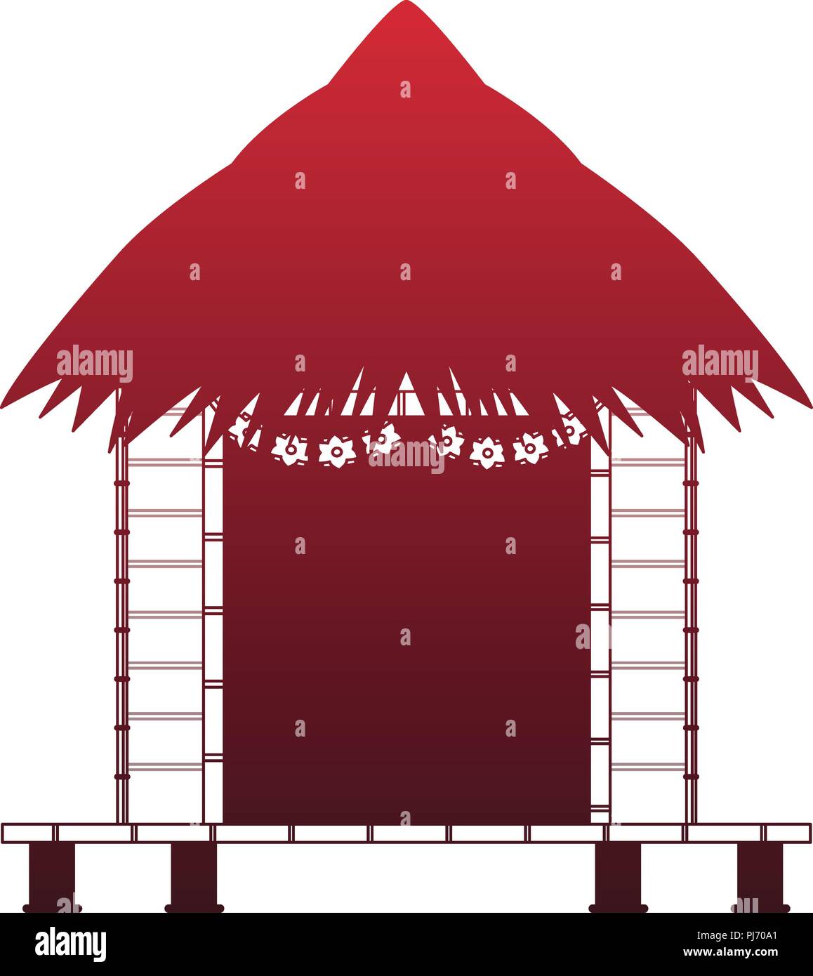 Beack kiosk stand red lines Stock Vector Image & Art - Alamy