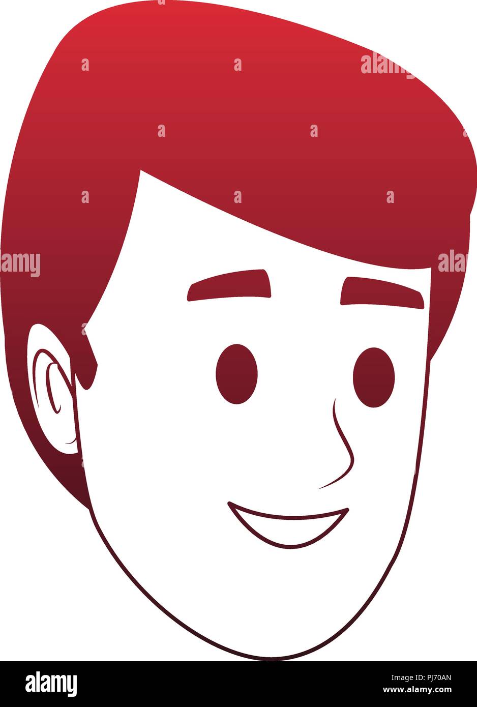 Man young red display Stock Vector Images - Alamy