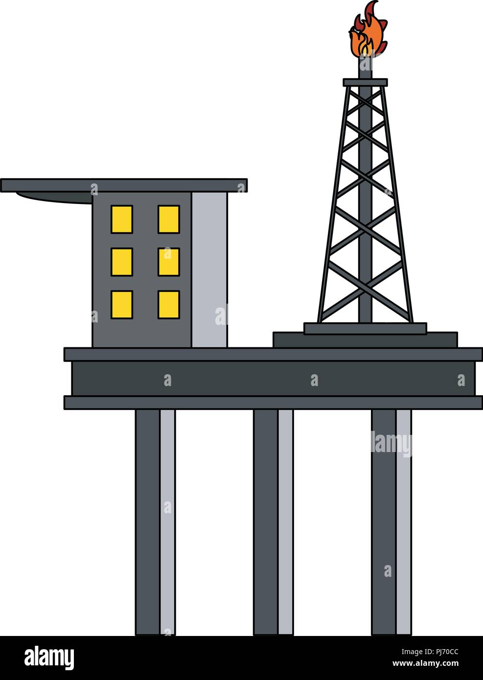 Oil extraction machine Cut Out Stock Images & Pictures - Alamy