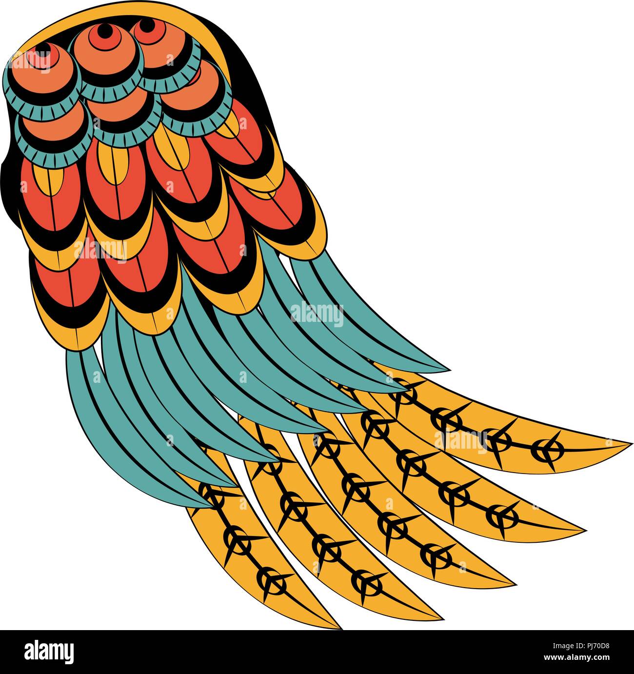 Bird wings isolated Stock Vector Image & Art - Alamy