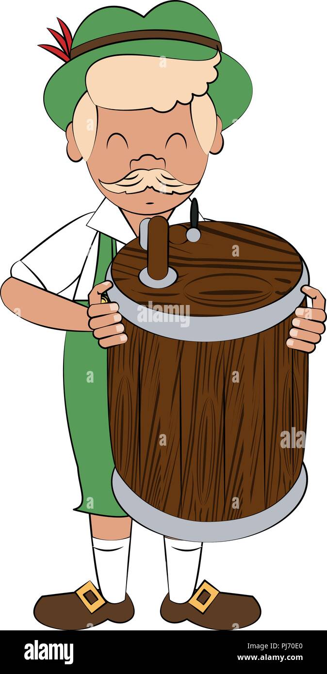 Bavarian man cartoon Stock Vector Image & Art - Alamy
