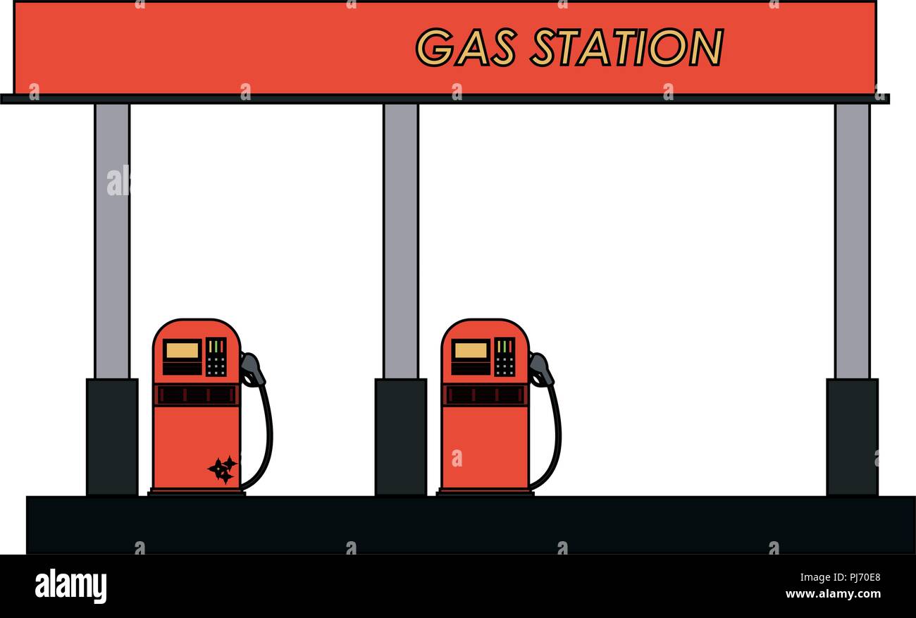 Gas fuel station Stock Vector Image & Art - Alamy