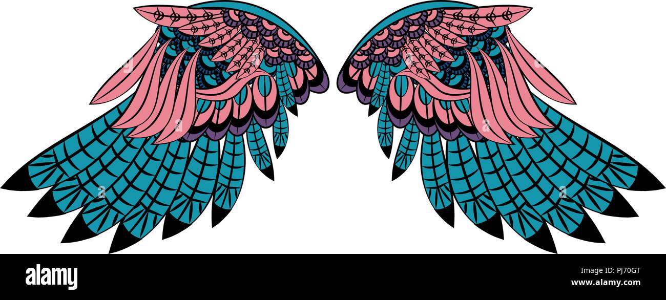 Bird wings isolated Stock Vector Image & Art - Alamy