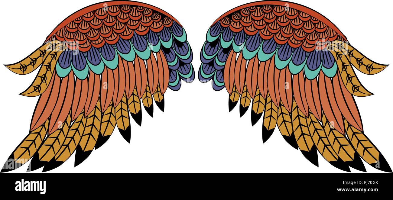 Bird wings isolated Stock Vector Image & Art - Alamy