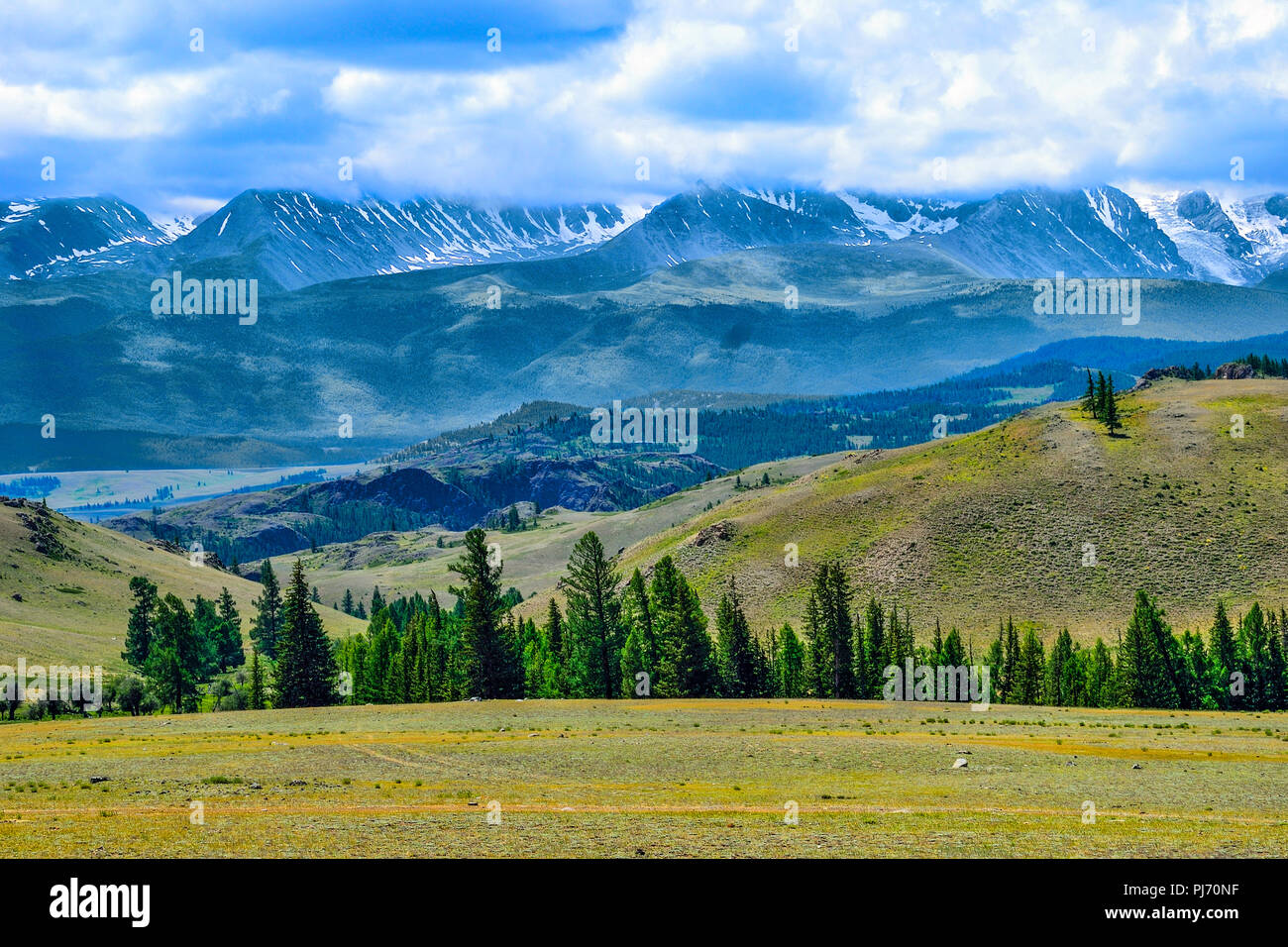 Steppe landscape with sky hi-res stock photography and images - Alamy