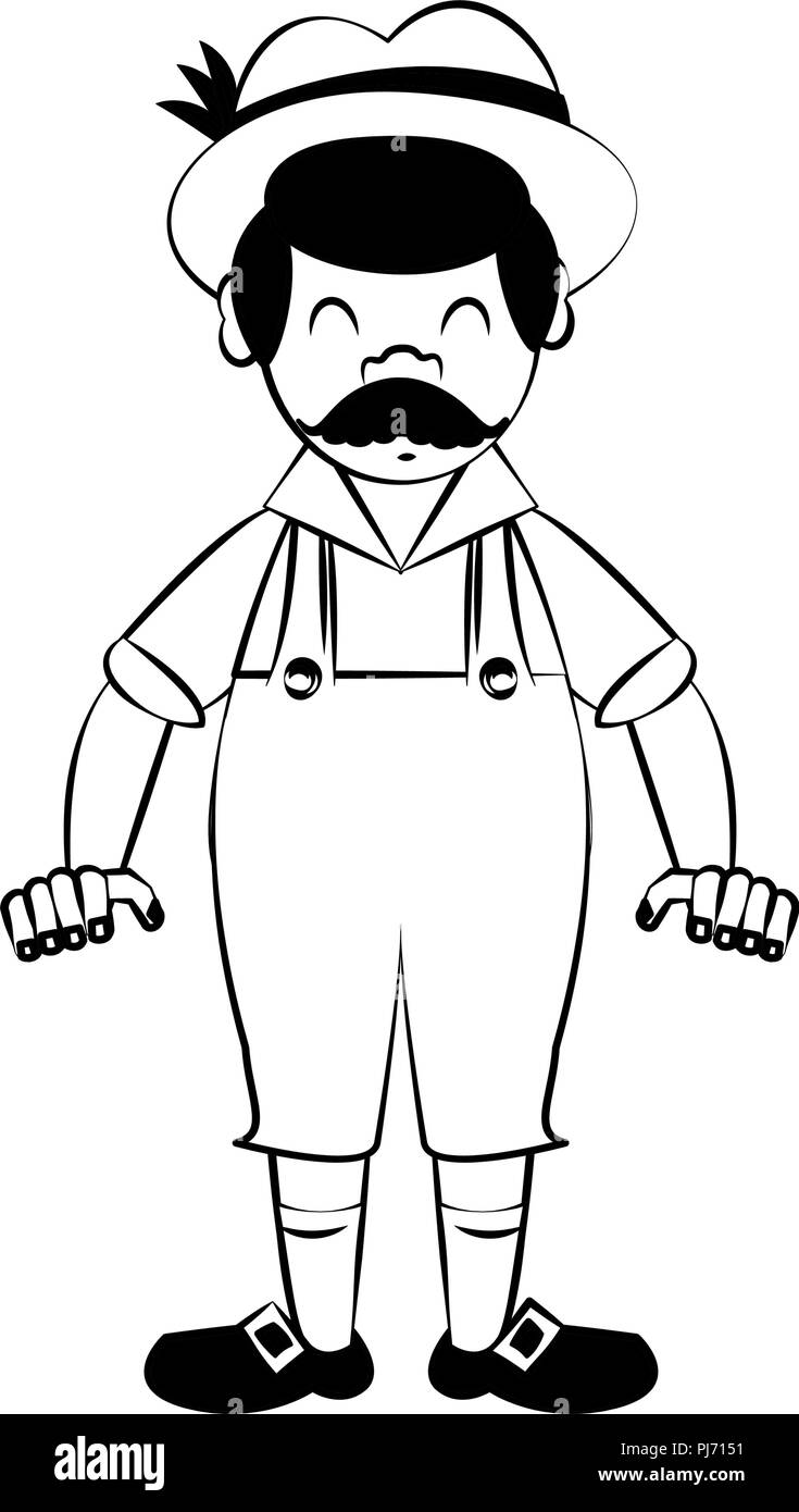 White man in leather Stock Vector Images - Alamy