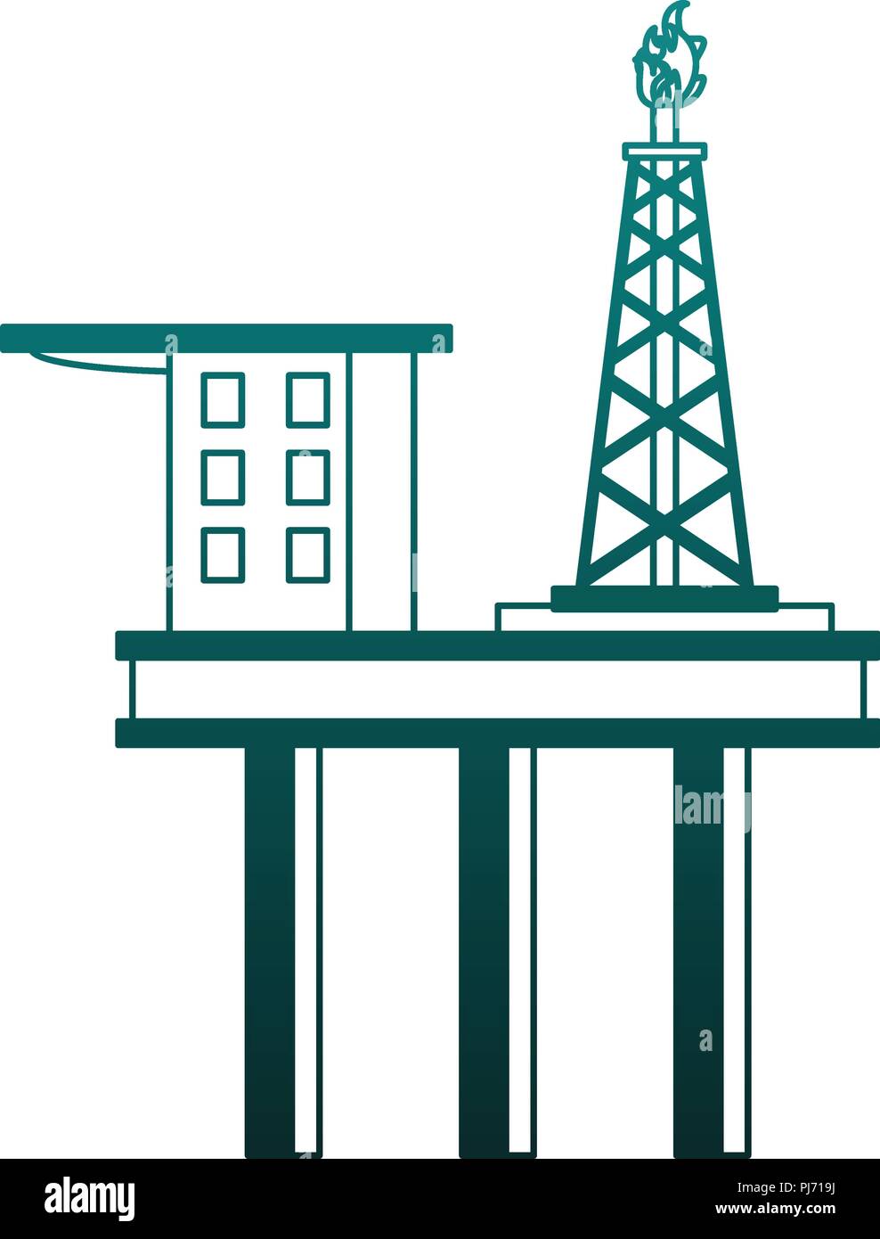 Plant industry machines in blue lines Stock Vector Image & Art - Alamy