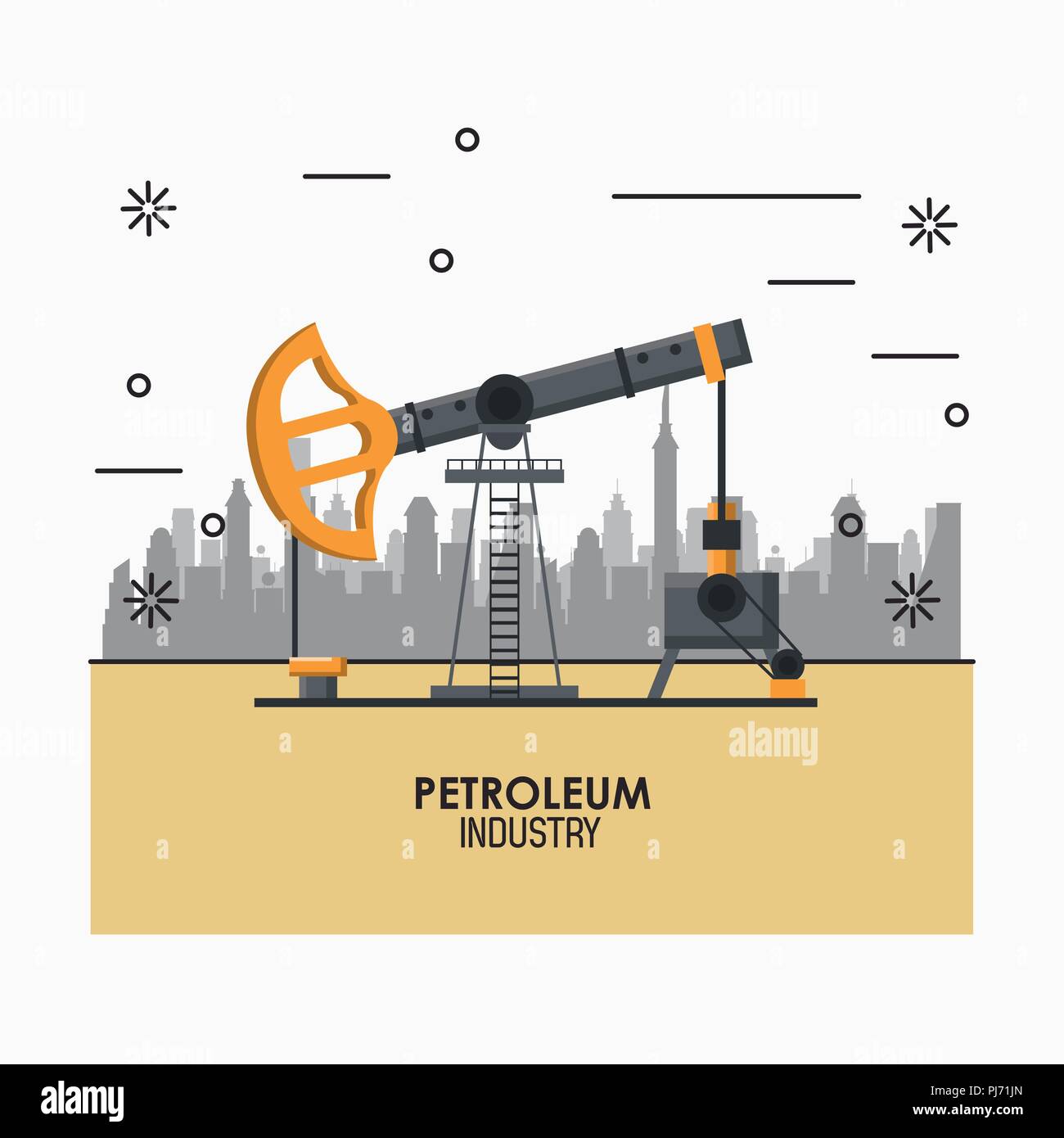 Petroleum industry scenery Stock Vector Image & Art - Alamy