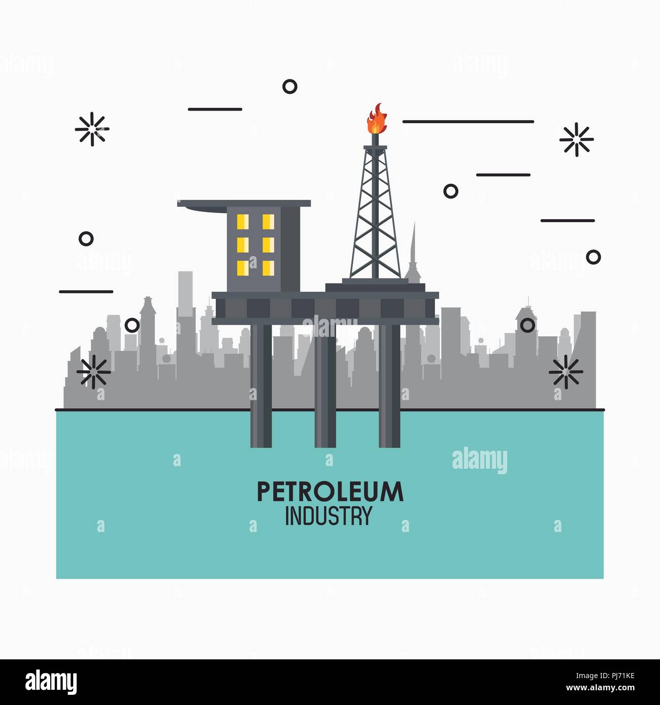 Petroleum industry scenery Stock Vector Image & Art - Alamy
