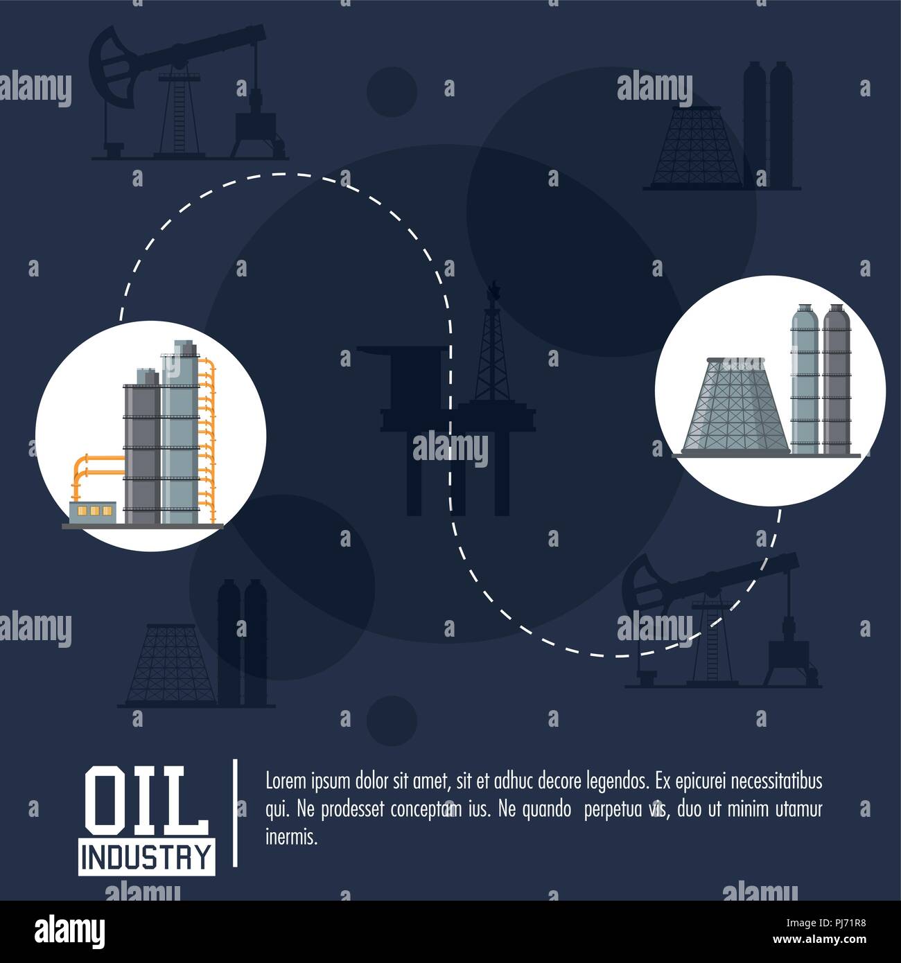 Oil industry poster Stock Vector Image & Art - Alamy