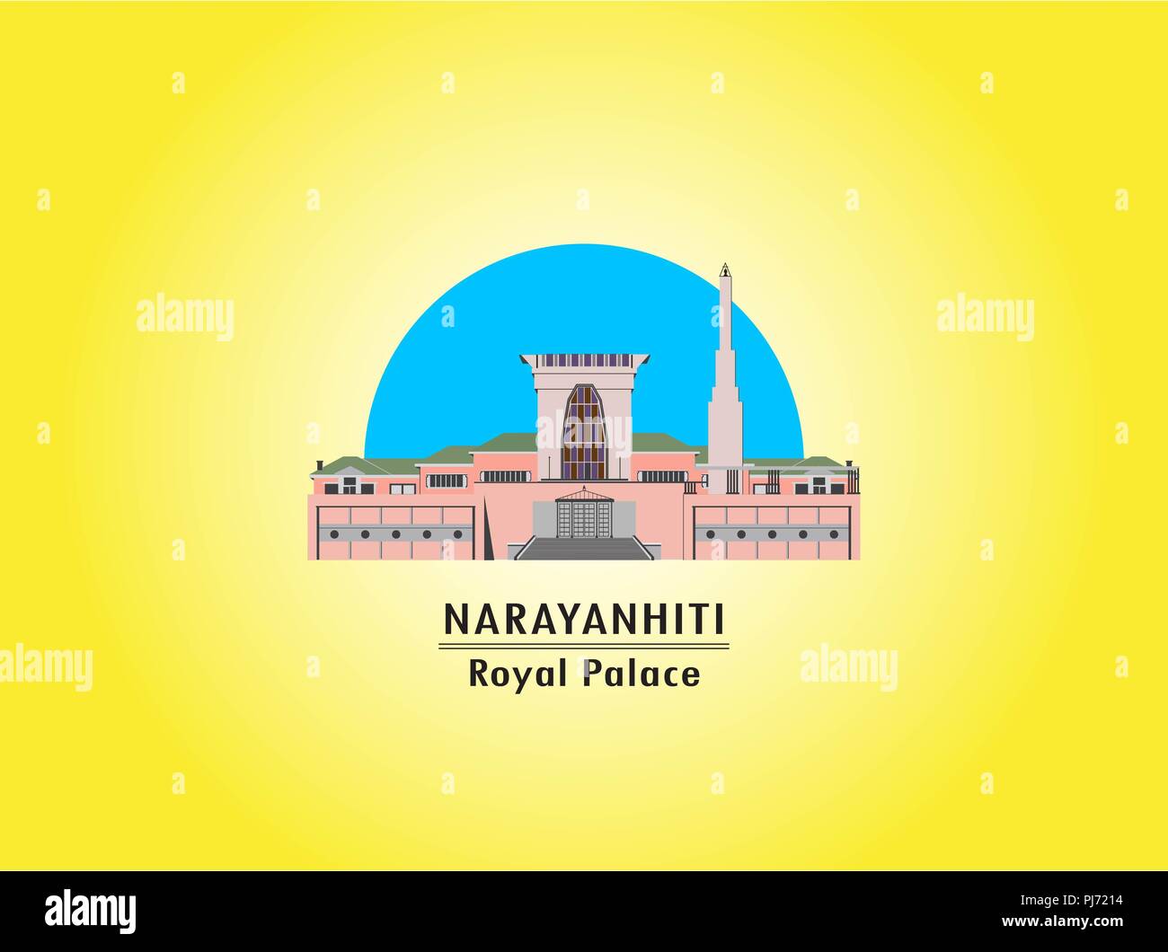 Vector Art for Clockktower/Ghantaghar located in Nepal. GhantaGhar is ...