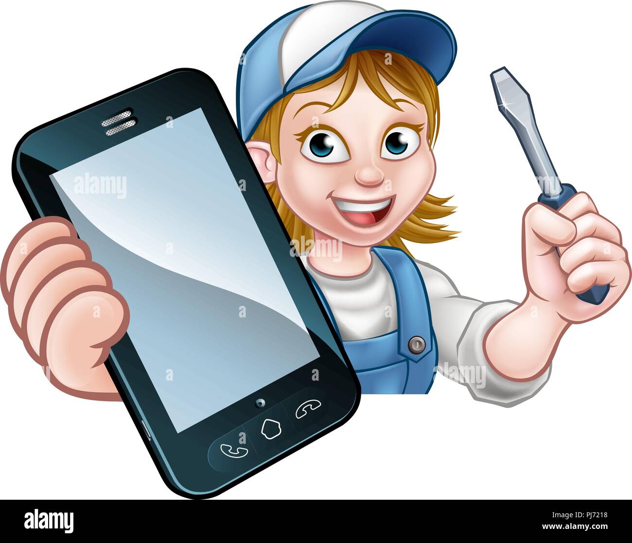 Mobile phone service concept Stock Vector Images - Alamy