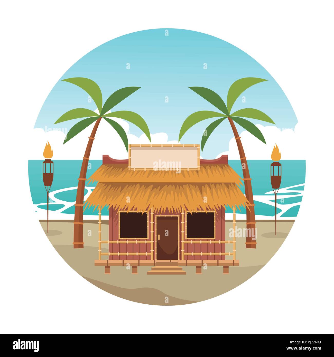 Beach pavilion not france Stock Vector Images - Alamy